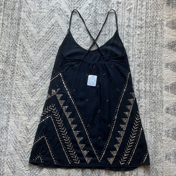 Free People | Dresses | Free People Black Mini Dress New With Tags And ...